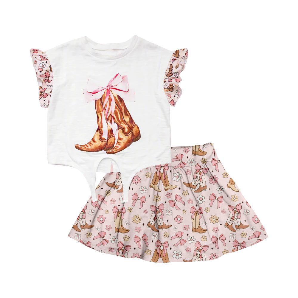 GSD2078 pre-order toddler clothes boost girl summer short skirt set-20 ...