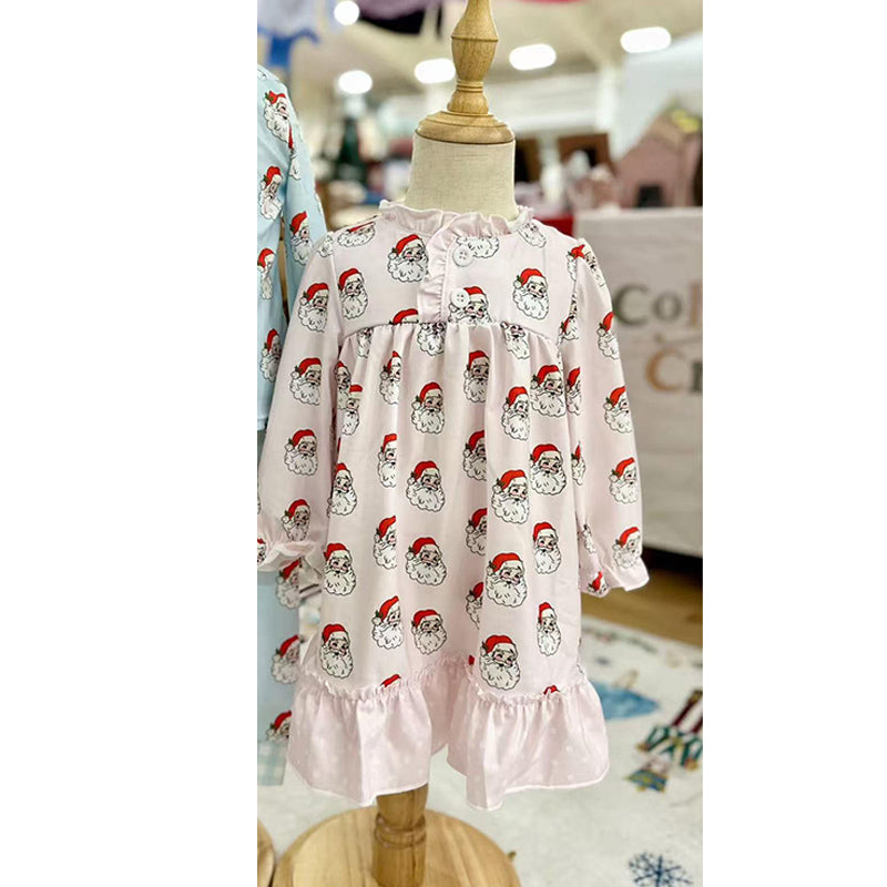 GLD1109 pre-order toddler clothes santa baby girl christmas winter dre ...