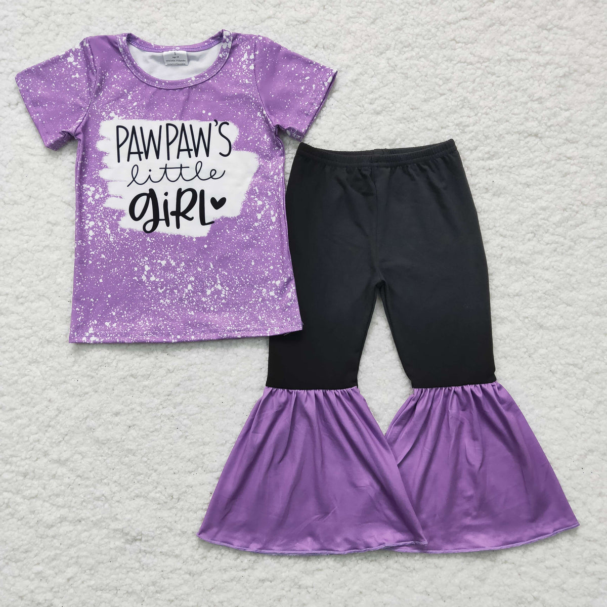 GSPO0244 Child boutique clothes sets girls kids purple outfits-promoti ...